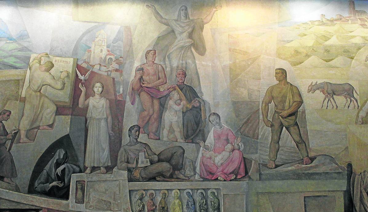 El gran mural de Germán Calvo sigue sin recuperarse 25 años después de ...